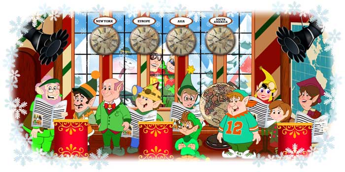 Santa's North Pole Times Newsroom staff bios.