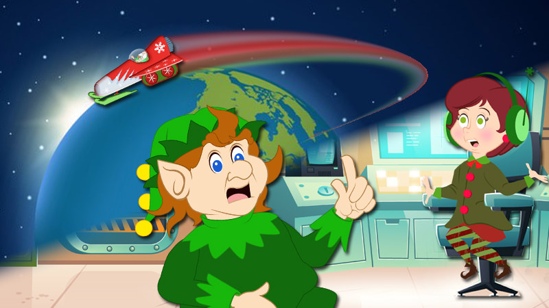 Story: Santa Checks In from Space!